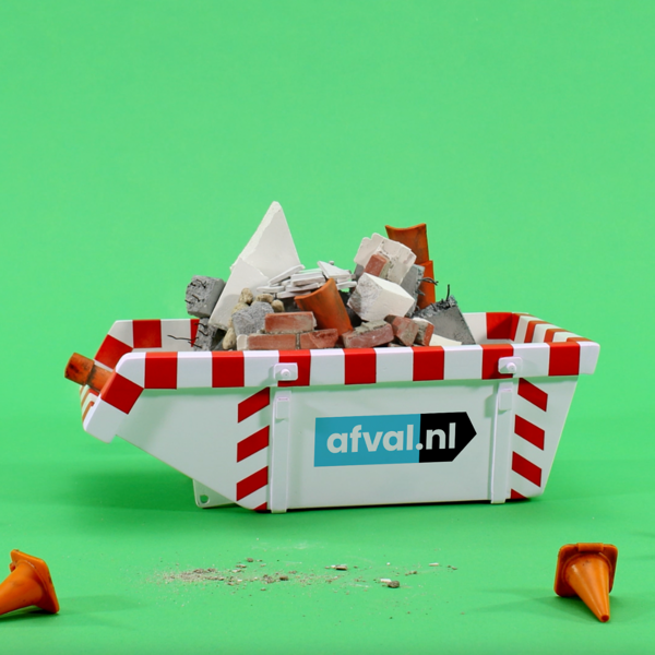 Puincontainer 6m3 (kuub) huren - Vanaf €169,00 - – Afval.nl